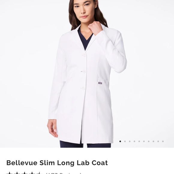 Figs | Other | Figs Bellevue Slim Long White Lab Coat | Poshmark